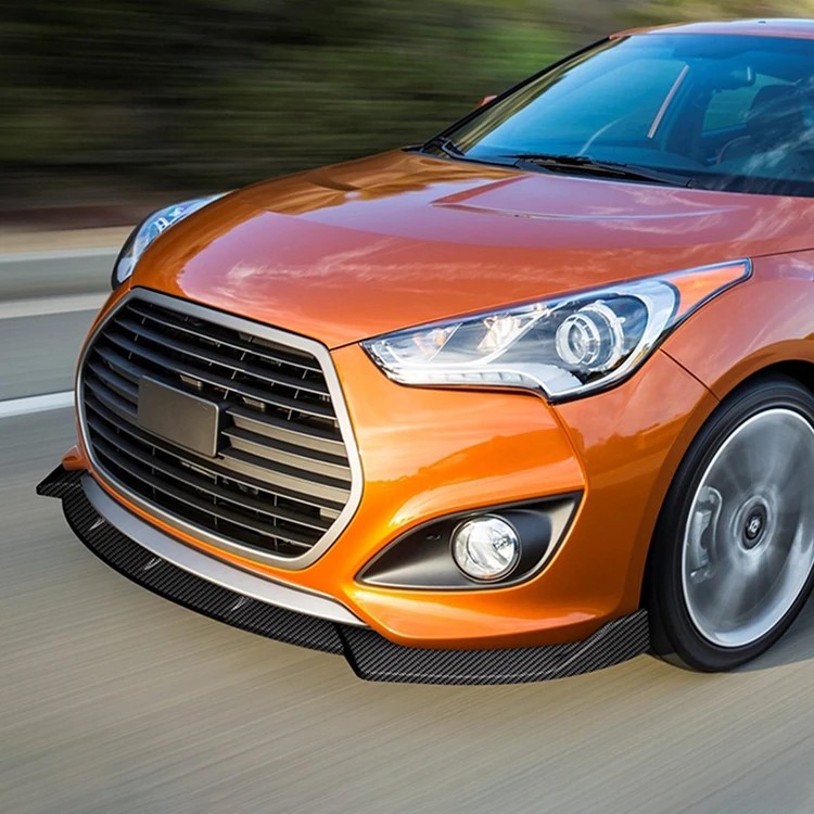 2013-2017 Hyundai Veloster Turbo Front Bumper Lip 3 Pieces STP Style ...