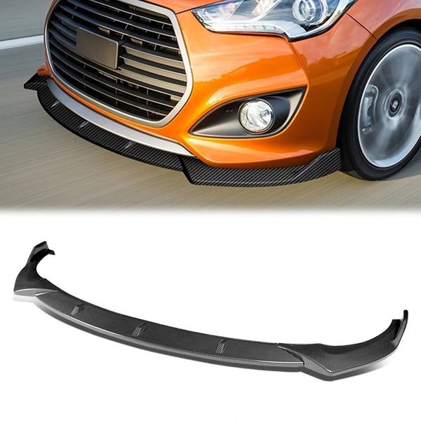 2013-2017 Hyundai Veloster Turbo Front Bumper Lip 3 Pieces STP Style ...