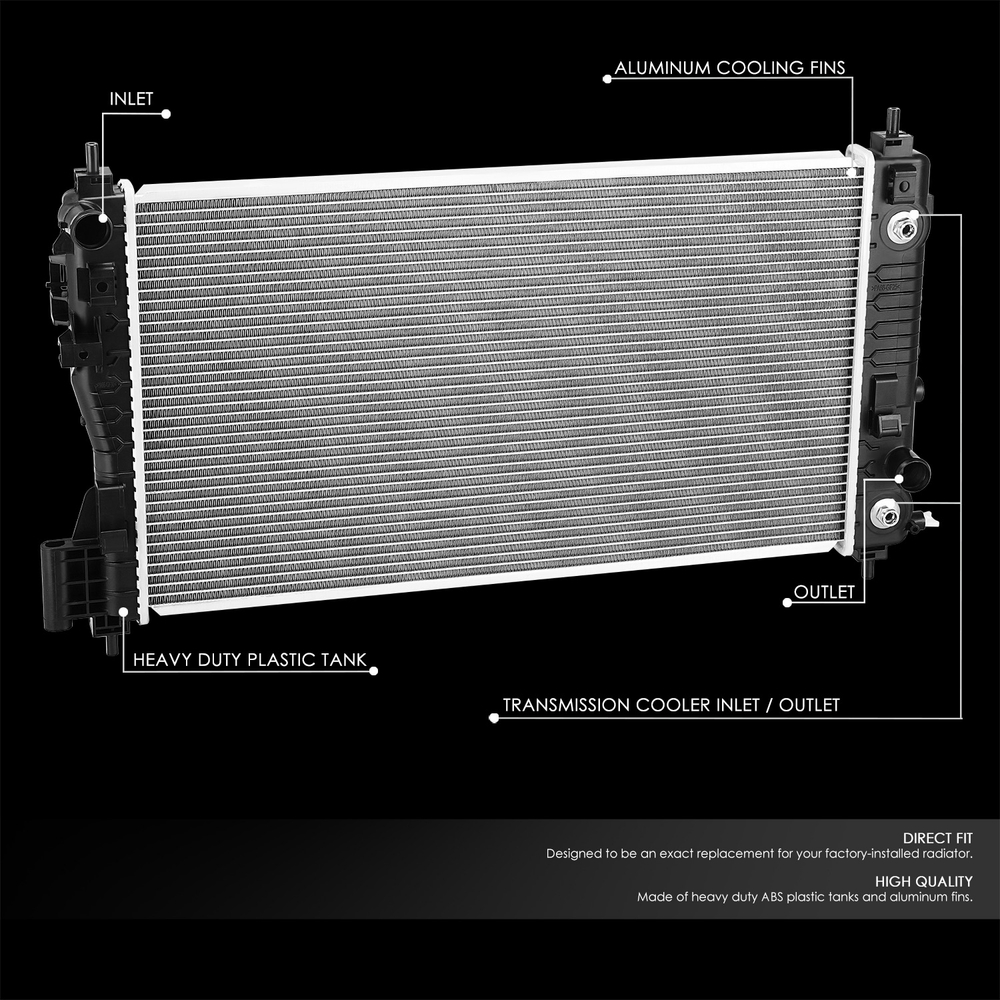 2013-2019 Chevrolet Impala / Malibu 2.0L 2.5L OE Style Aluminum ...