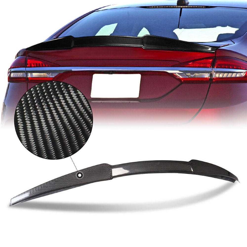 2013-2020 Ford Fusion Real Carbon Fiber Duckbill Rear Trunk Lip Spoiler ...
