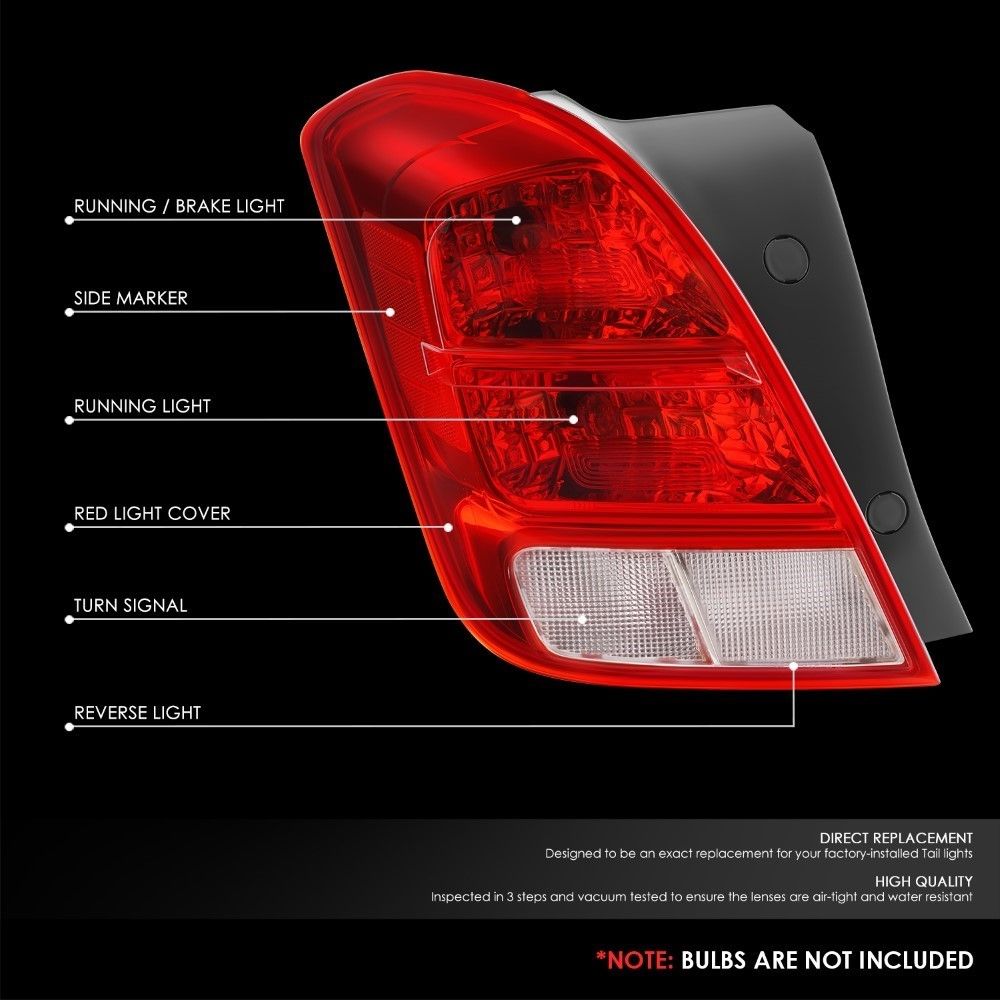 2013-2022 Chevrolet Trax OE-Style [Incandescent Model] Red Clear Tail ...