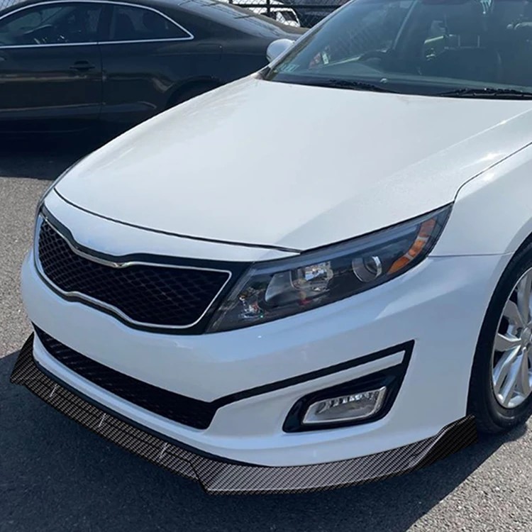 2014-2015 Kia Optima Front Bumper Lip - 3 Pieces STP Style - CF Look