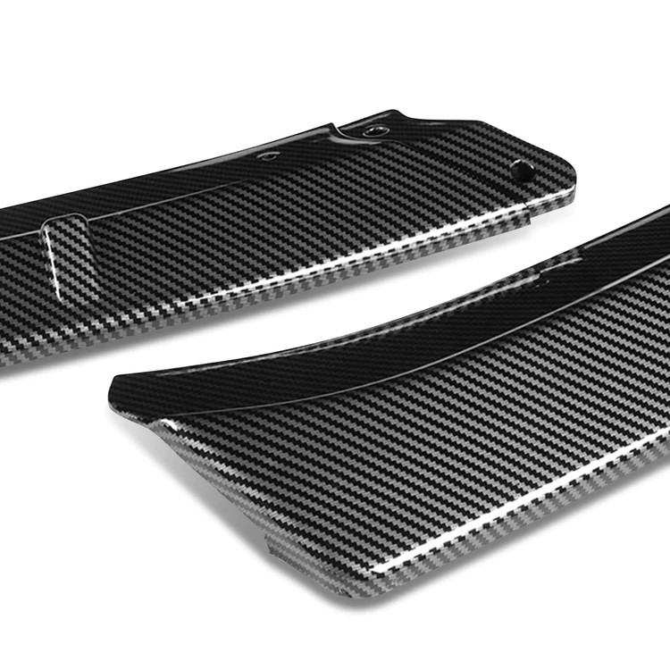 2014-2016 Audi A3 Front Bumper Lip - 3 Pieces STP Style - CF Look