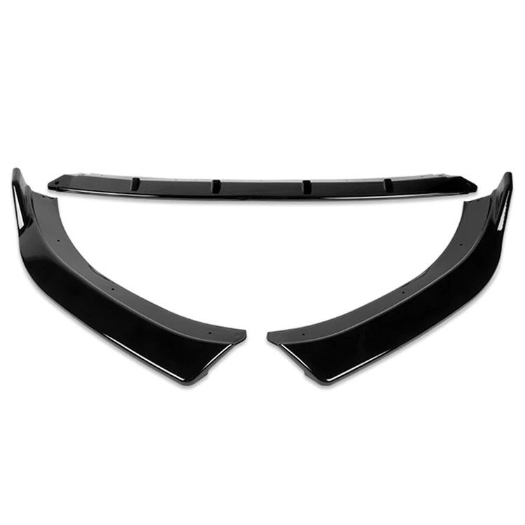 2014-2016 Audi A3 Front Bumper Lip - 3 Pieces STP Style - Gloss Black