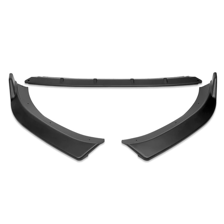 2014-2016 Audi A3 Front Bumper Lip - 3 Pieces STP Style - Matte Black
