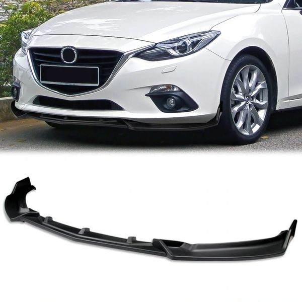 2014-2018 Mazda 3 Sedan Hathcback Front Bumper Lip - 3 Pieces Design ...
