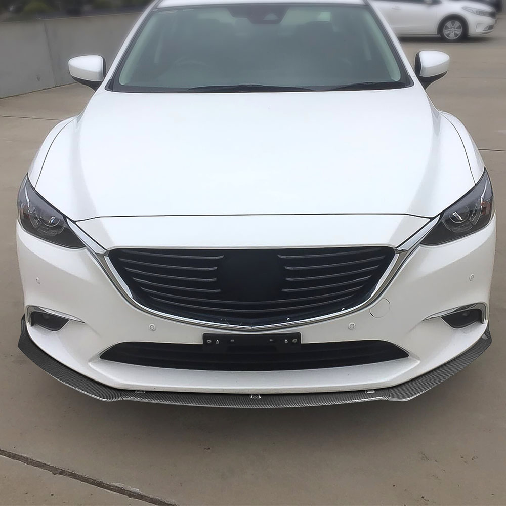 2014-2018 Mazda 6 Front Bumper Lip - 3 Pieces Design - CF Look