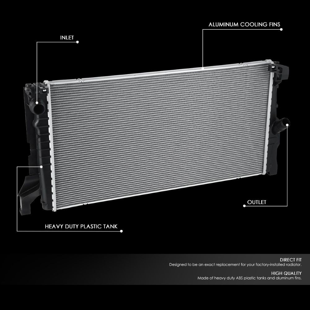 2014-2018 Mini Cooper OE Factory Style Aluminum Core Cooling Radiator ...
