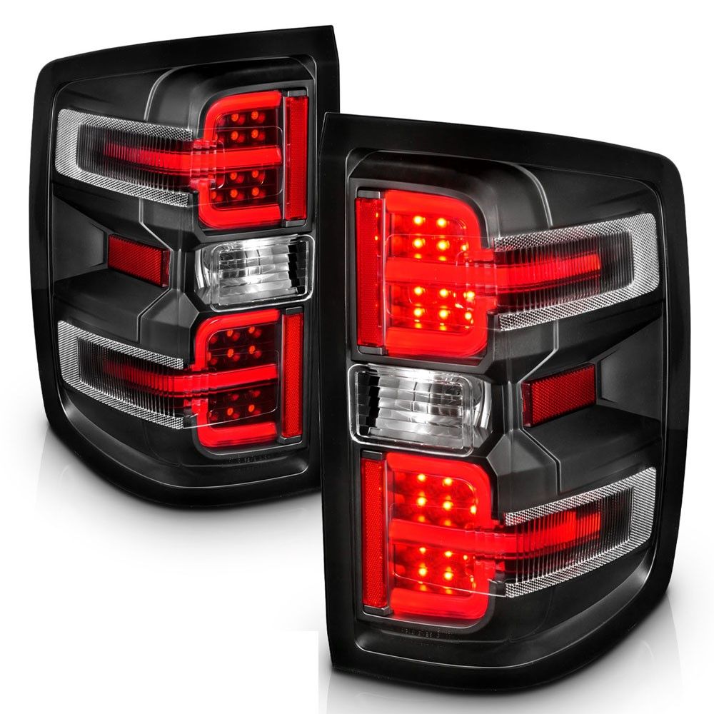 CG 2014-2018 Silverado Fiber Optic LED Tail Lights G6 Edition - Black ...