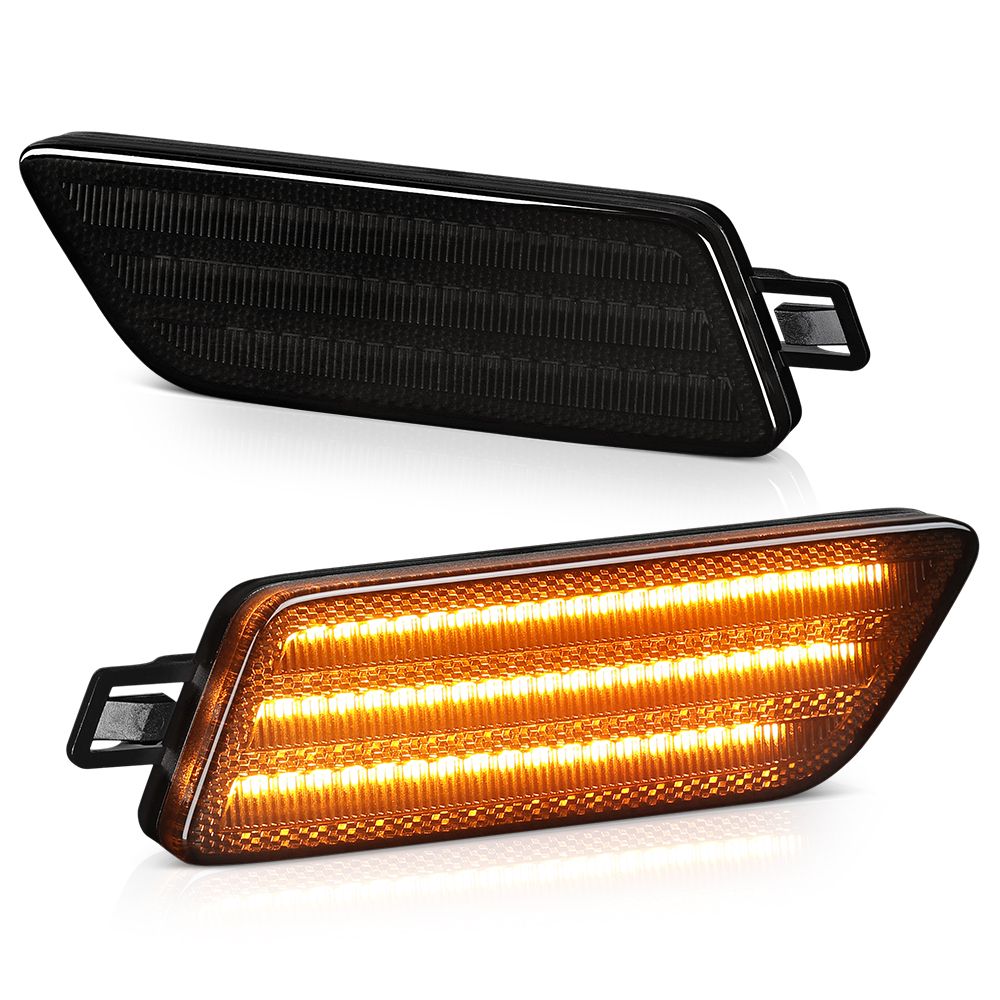 2014-2022 Porsche Macan Front Fender Side Marker Lights - Smoked Lens - LAC-SML-POM15-AM-SM