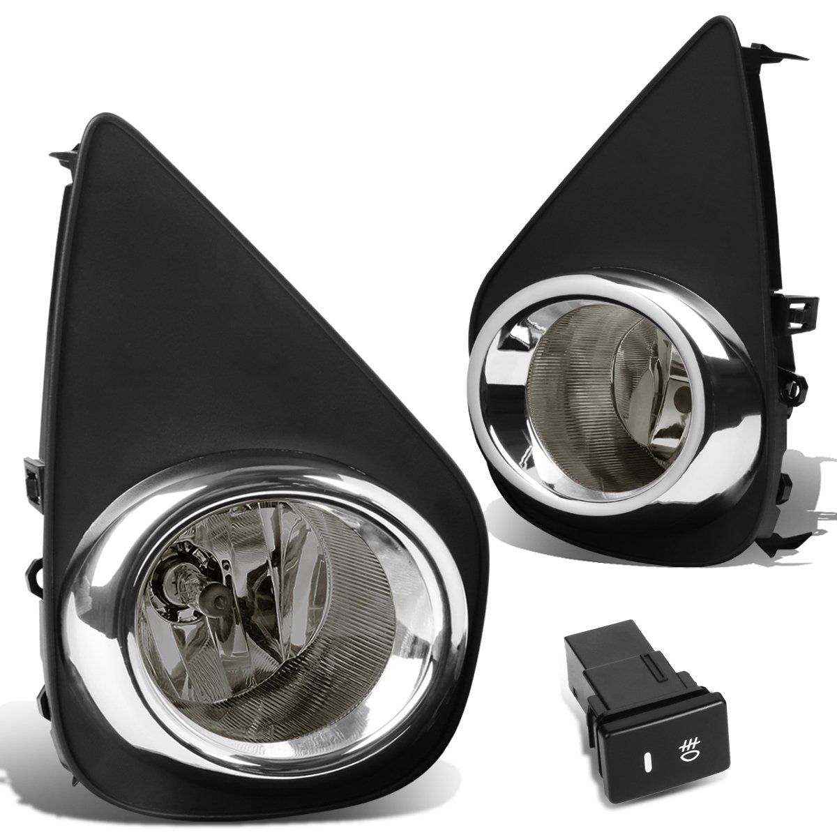 2015 16 Toyota Yaris Hatchback Only Front Bumper Fog Lights Kit Smoked Lens