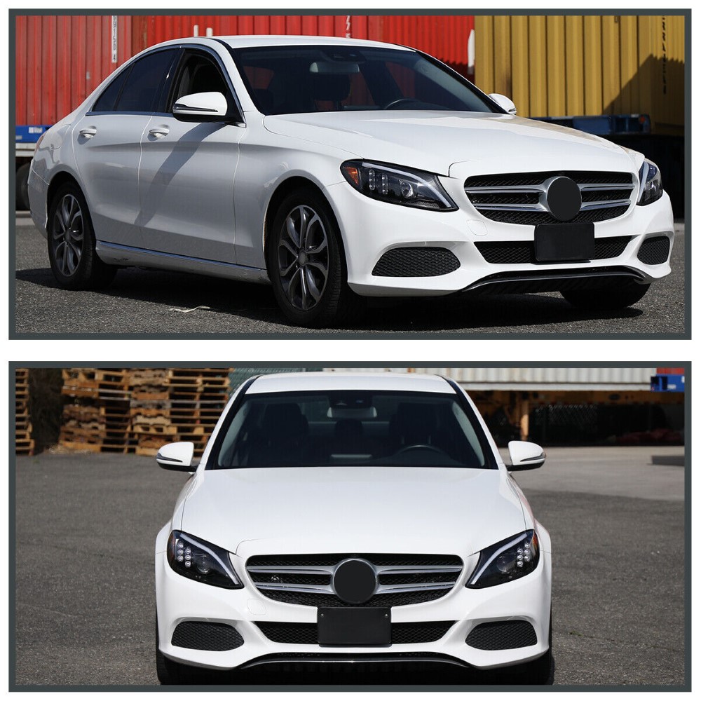 2015-2018 Mercedes Benz W205 C180 LED DRL + Switchback Signal LED Low ...