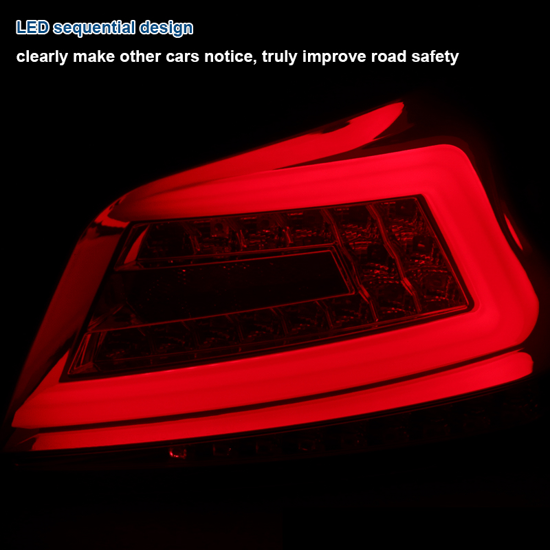 2015-2021 Subaru WRX/WRX STI Sequential LED Red Brake Tail Lights LT ...