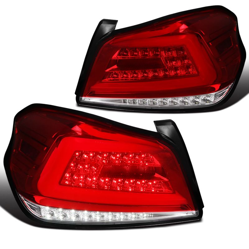 2015-2021 Subaru WRX/WRX STI Sequential LED Red Brake Tail Lights LT ...