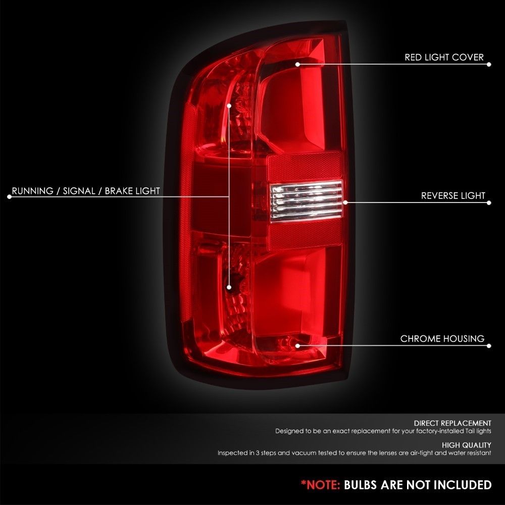 2015-2022 Chevy Colorado Red Lens OE Style Tail Light - Driver Side Replacement