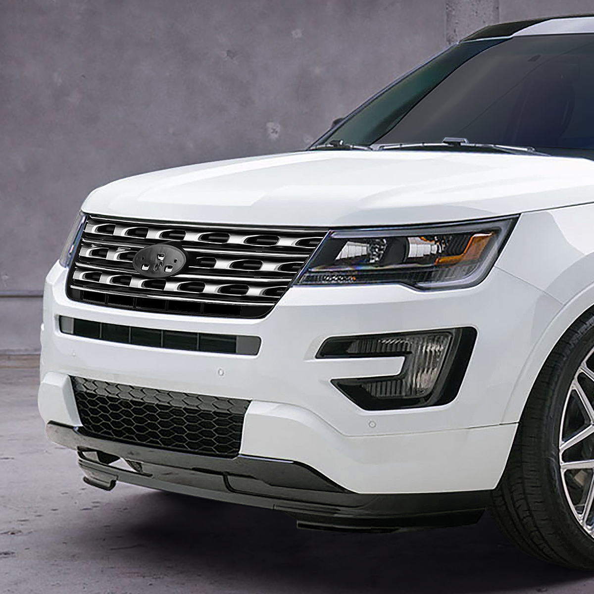 DNA ZTL-Y-0127-SL+BK 2016-2017 Ford Explorer OE Style Glossy Black Grey ...