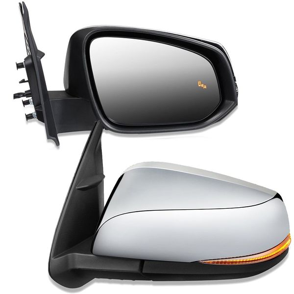 2016-2017 Toyota Tacoma Powered Chrome Side View Mirror W/Heated ...
