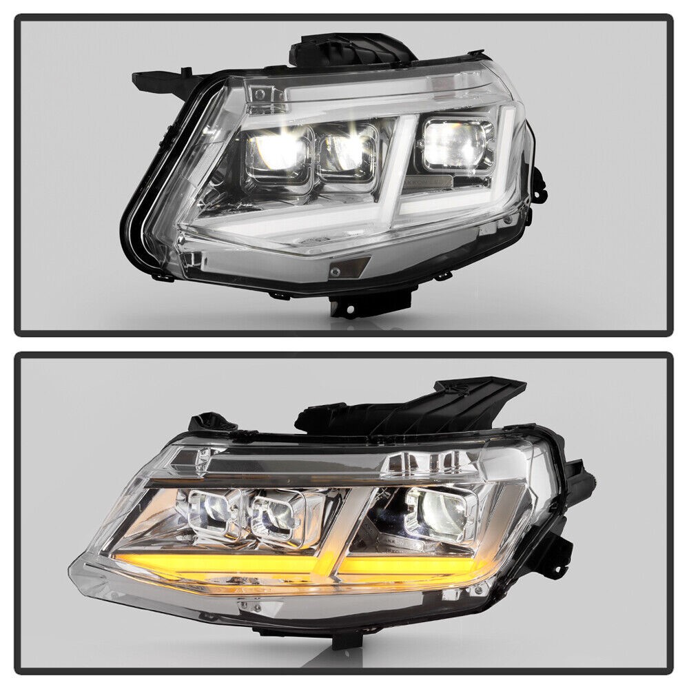 2016-2018 Chevrolet Camaro L Shape LED Tube/Switchback Headlights w ...