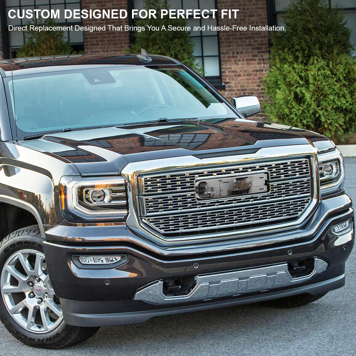 2016-2018 GMC Sierra 1500 Chrome Denali Style Front Grille