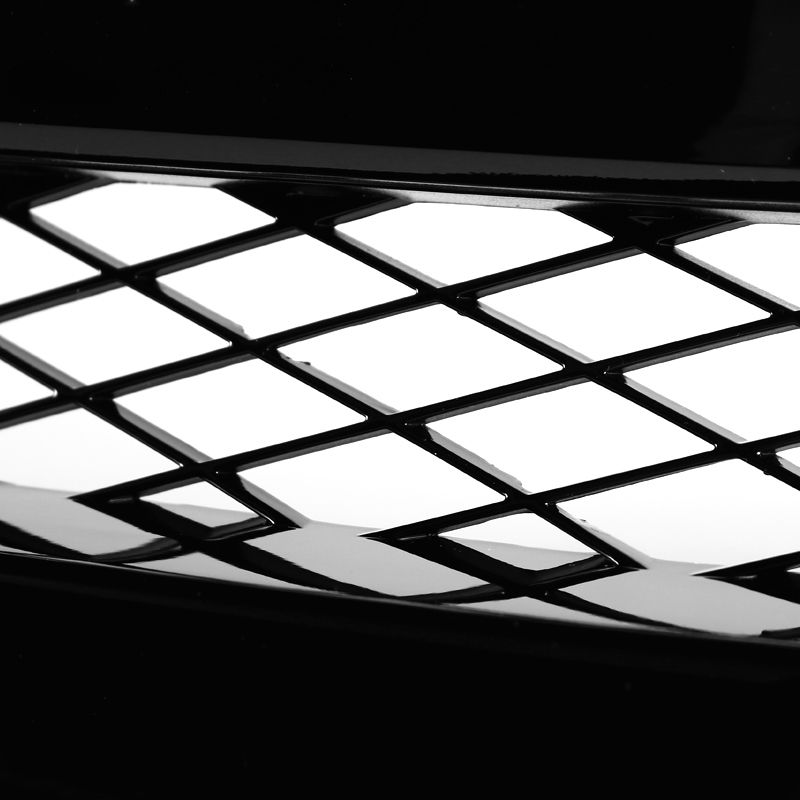 2016-2018 Honda Civic Glossy Black Polished Type R Style Mesh Front ...