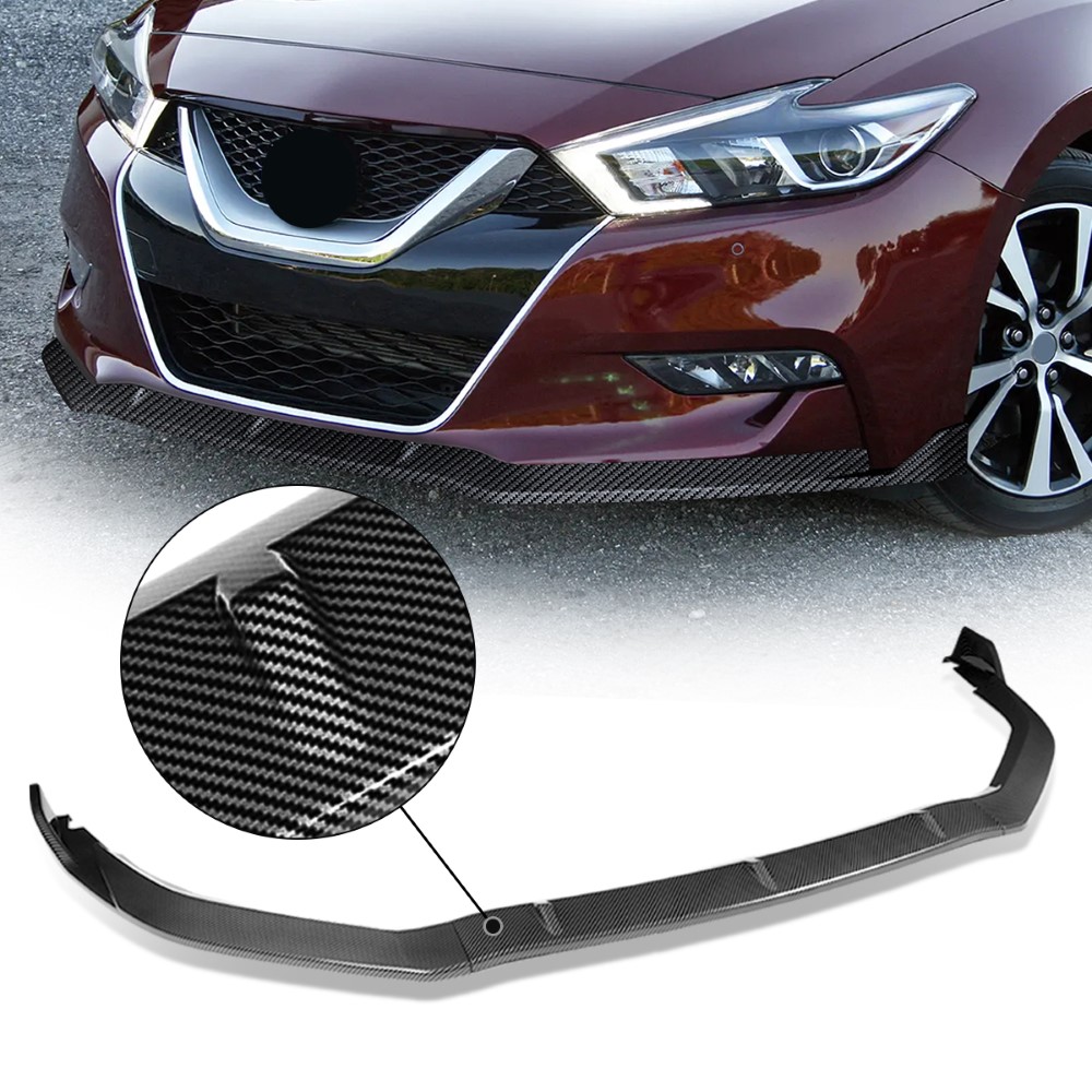 DNA - 2016-2018 Nissan Maxima 3Pcs GT-Style Front Bumper Lip Splitter ...