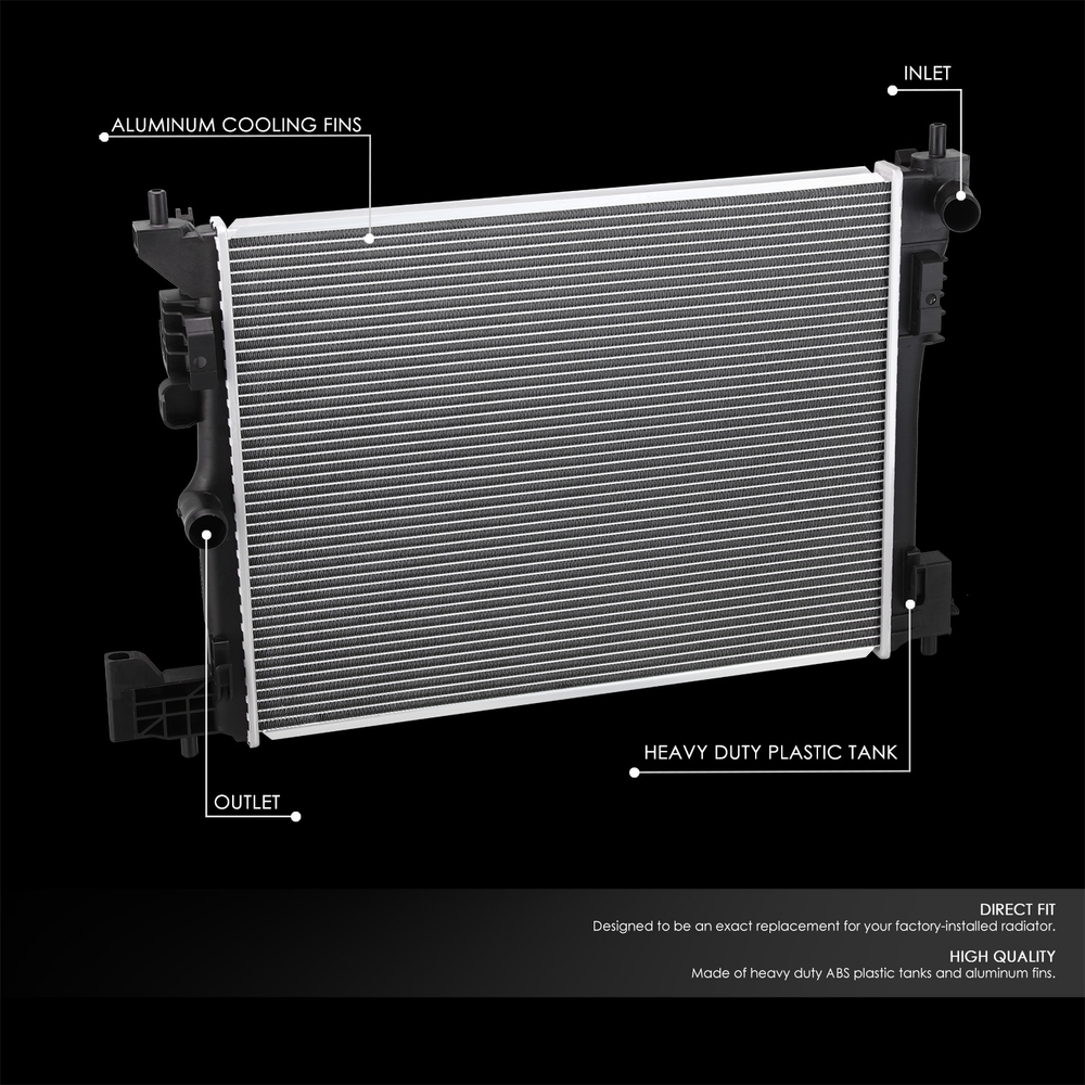 2016-2020 Cadillac CT6 2.0L 3.0L 3.6L OE Style Aluminum Core Radiator ...