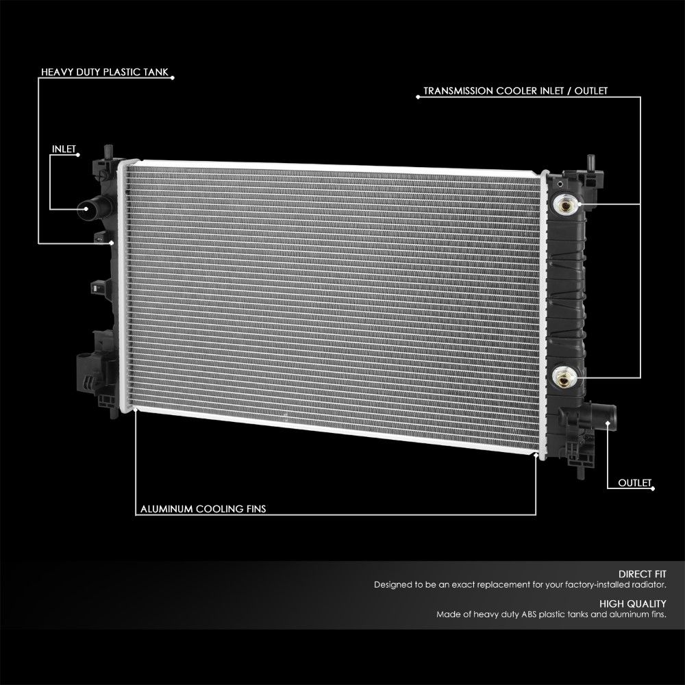 2016-2021 Chevy Spark Factory Style Cooling Radiator Aluminum Core 13590