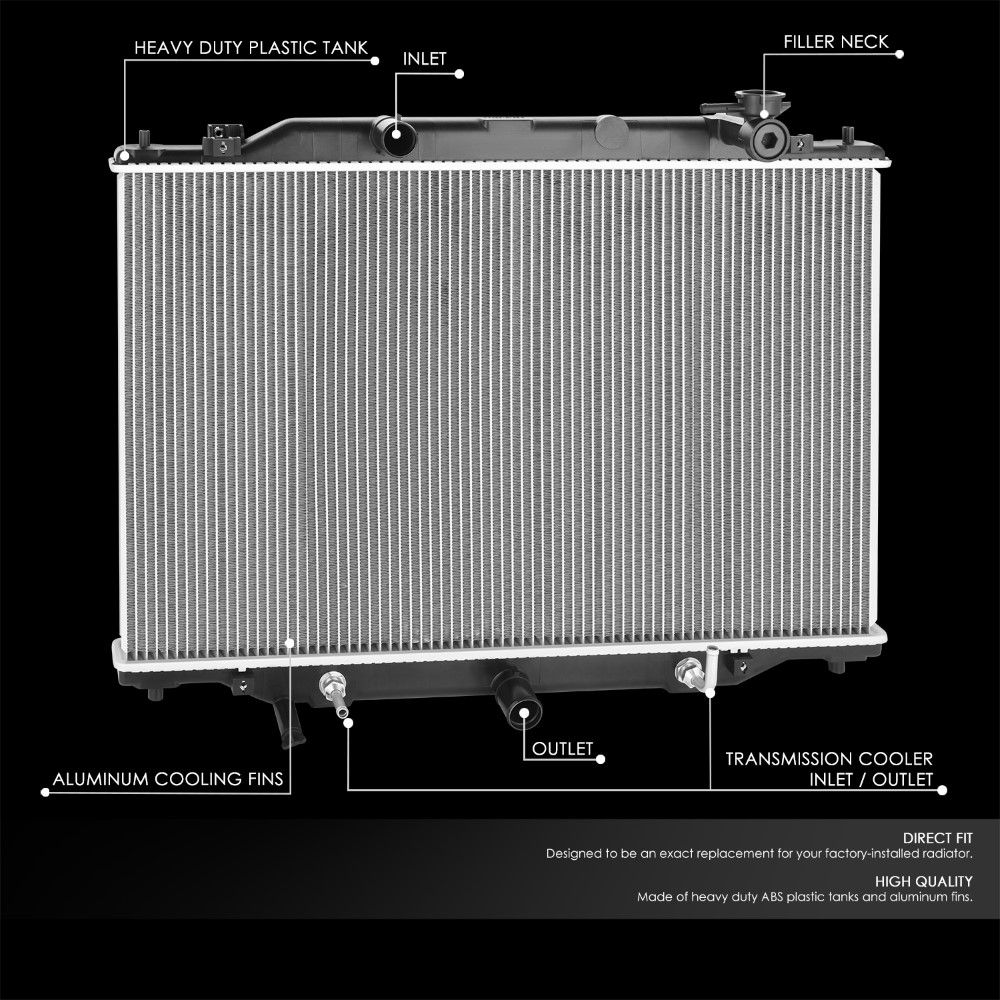2016-2021 Mazda CX-9 Cooling Radiator OE Style Aluminum Core 13621 OEM ...