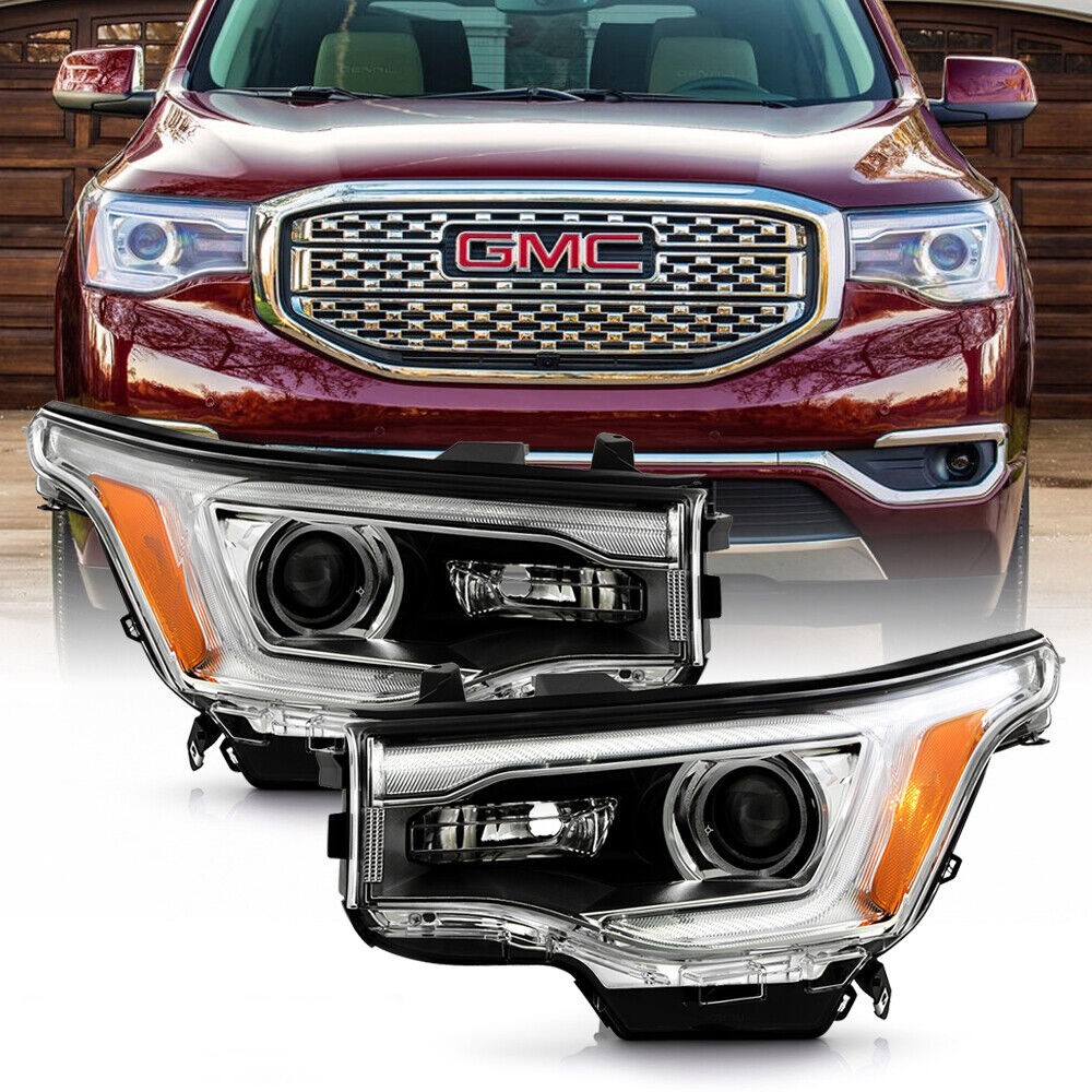 2017-2019 GMC Acadia w/LED DRL Chrome Halogen Headlight - Driver ...