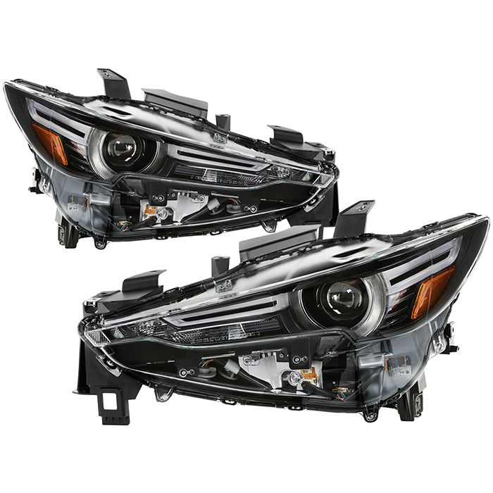 Spyder PRO-JH-MCX517-LED-AFS-SET 2017-2019 Mazda CX-5 LED DRL w/AFS LED Projector Headlights ...