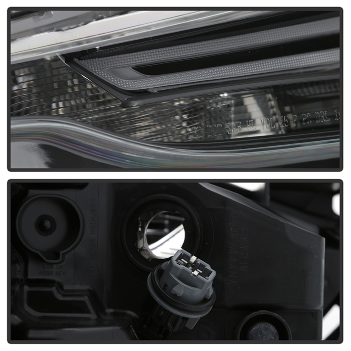 Spyder PRO-JH-MCX517-LED-AFS-SET 2017-2019 Mazda CX-5 LED DRL w/AFS LED Projector Headlights ...