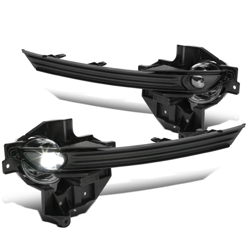 2017-2019 Mazda CX-5 LED Fog Lights Clear Bumper Lamps+Bulbs+Switch+Bezels