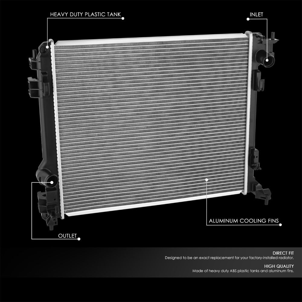 2017-2022 Nissan Rogue Sport Cooling Radiator OE Style Aluminum Core ...