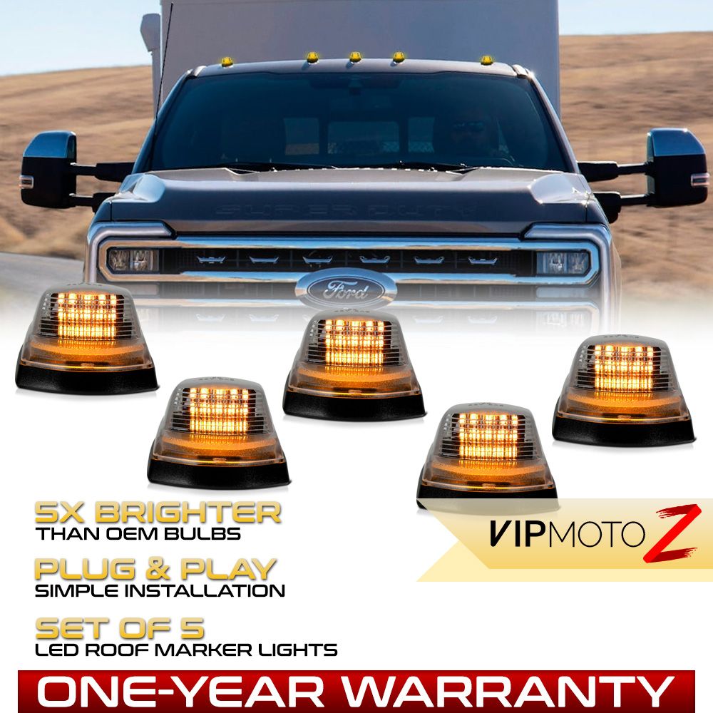2017-2023 Ford F250 F350 F450 Superduty Amber LED Roof Clearance Lights ...