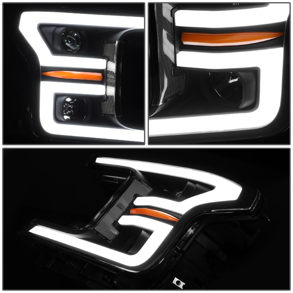 2021 F150 Led Headlights Black LED Projector Headlights For 2018-2020 ...