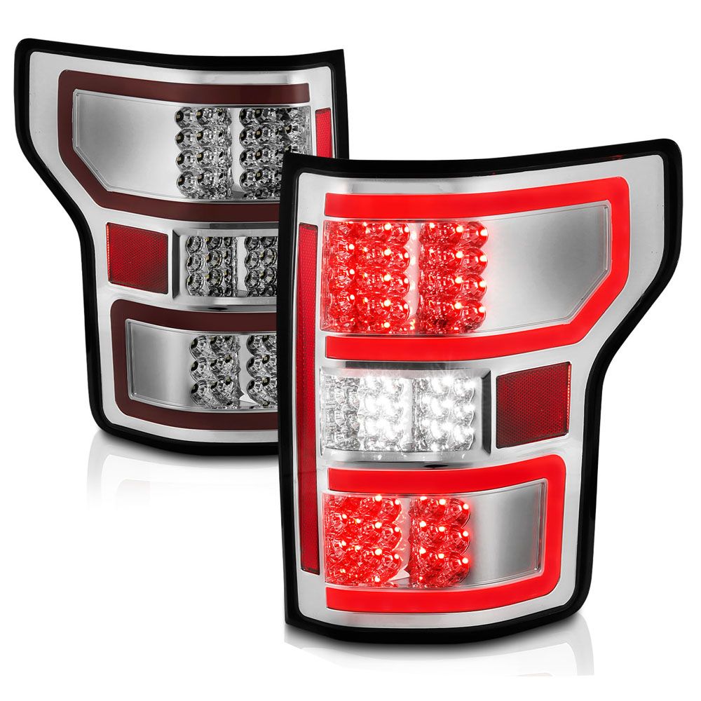 2018-2020 Ford F150 Full LED Design Tail Lights w/ C Shape LED Bars ...