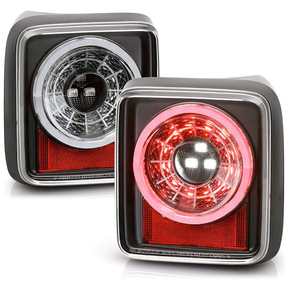 2018-2020 Jeep Wrangler JL [Halogen Type] Black Sequential LED Tail Lights