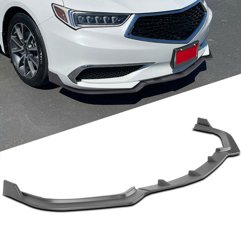 2018-2021 Acura TLX Matte Black 3PC Front Bumper Lip Spoiler Splitter Kit
