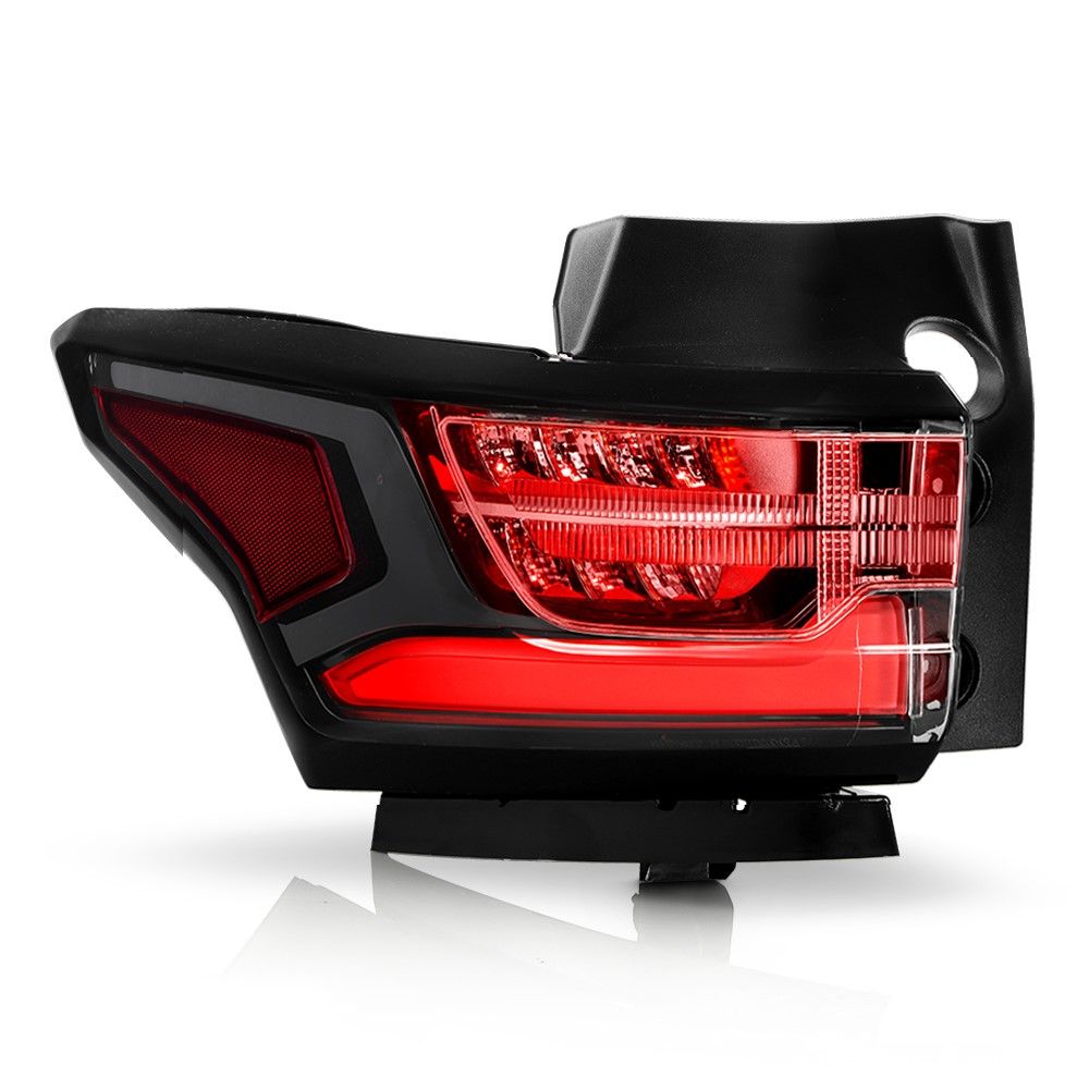 2018-2021 Chevrolet Traverse Black/Clear LED Replacement Outer LED Tail ...