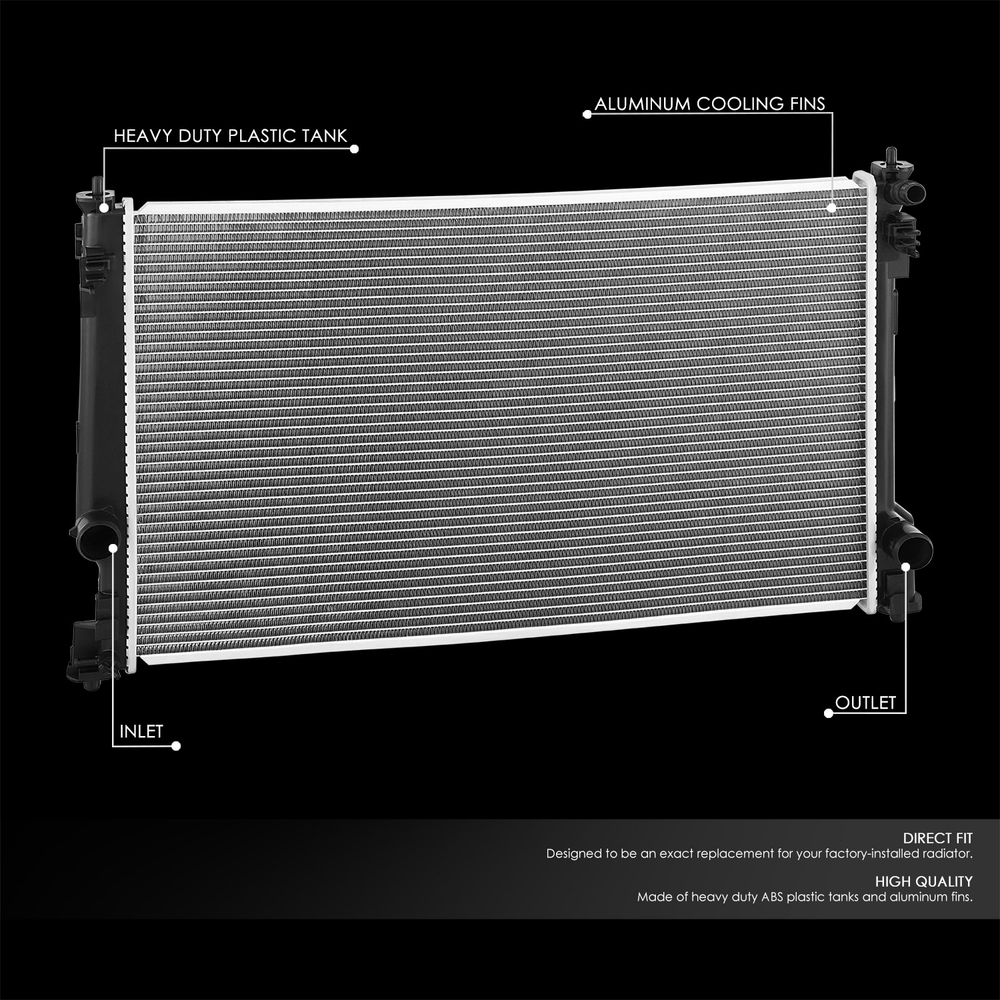 2018-2023 Toyota Avalon / Camry / RAV4 2.5L OE Style Aluminum Radiator ...