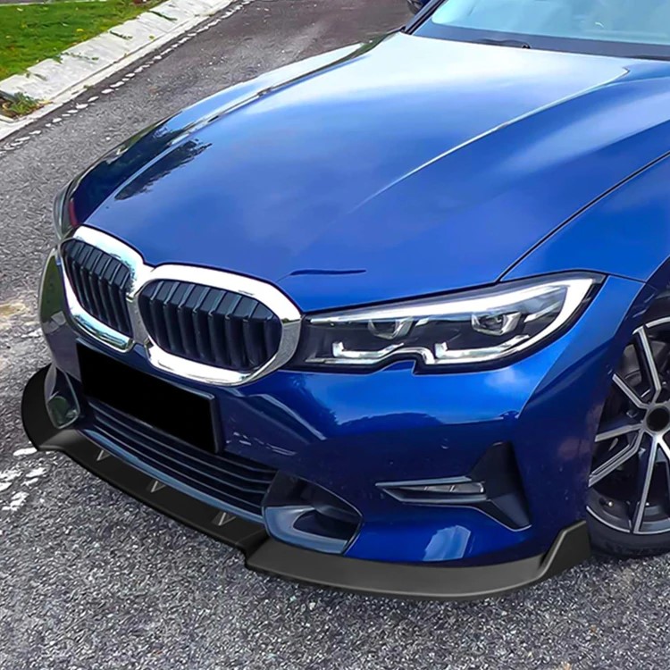 2019-2020 BMW 330i / 320i G20 Front Bumper Lip - 3-Pieces [Matte Black]