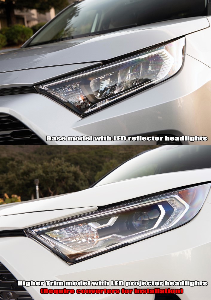 2019-2021 Toyota RAV4 NOVA-Series LED Projector Headlights Alpha-Black ...