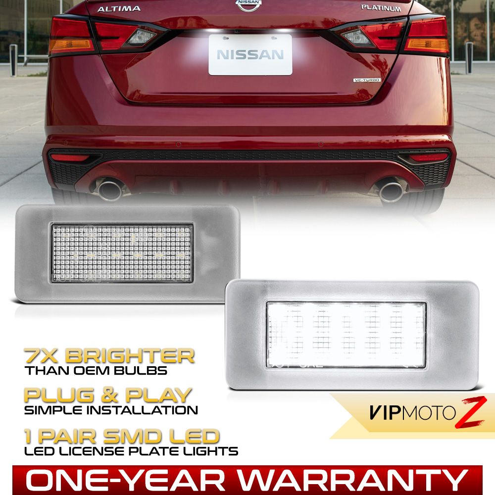 2019-2022 Altima Rogue Sentra Versa White LED License Plate Lights ...