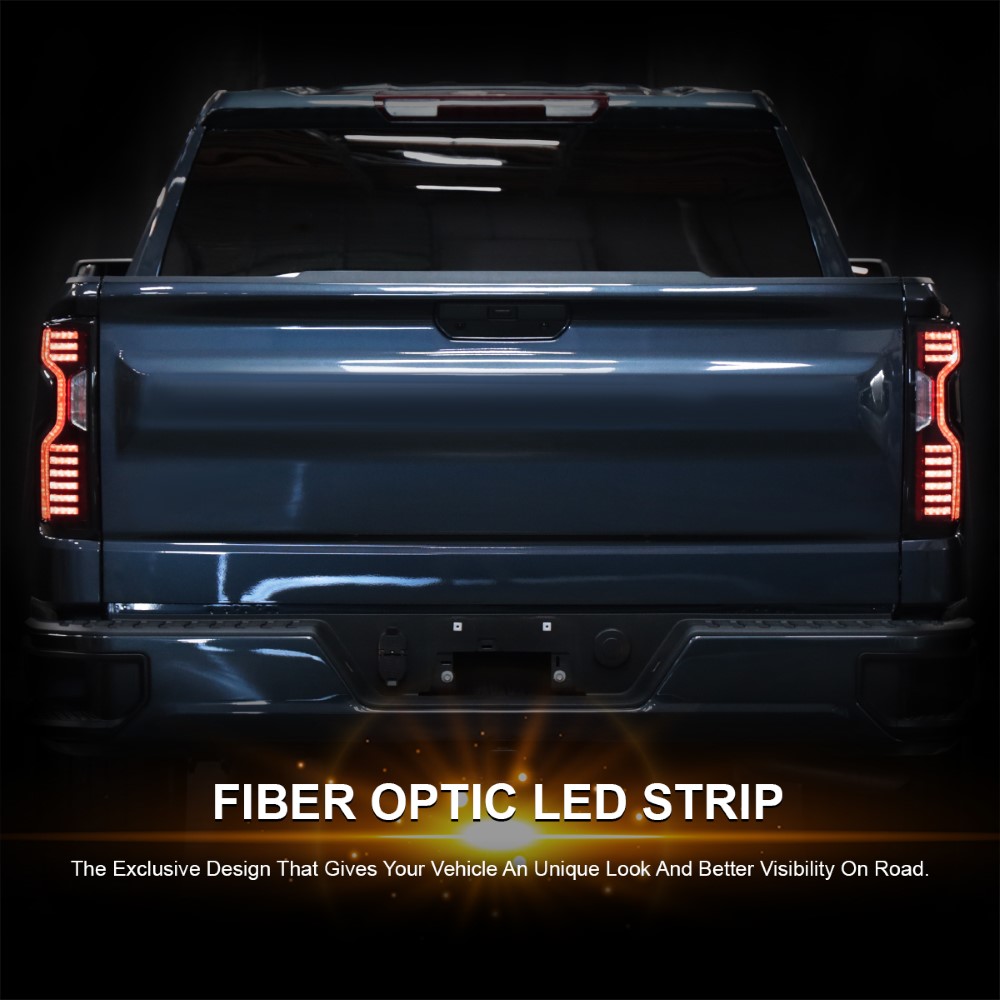 2019-2022 Chevy Silverado 1500 Full LED Strip Tail Lights Brake Lamps ...