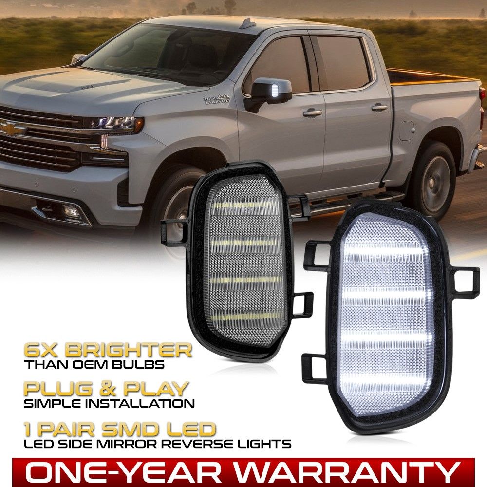 2019-2022 Chevy Silverado / GMC Sierra 1500 LED Side Mirror Task Light Spot