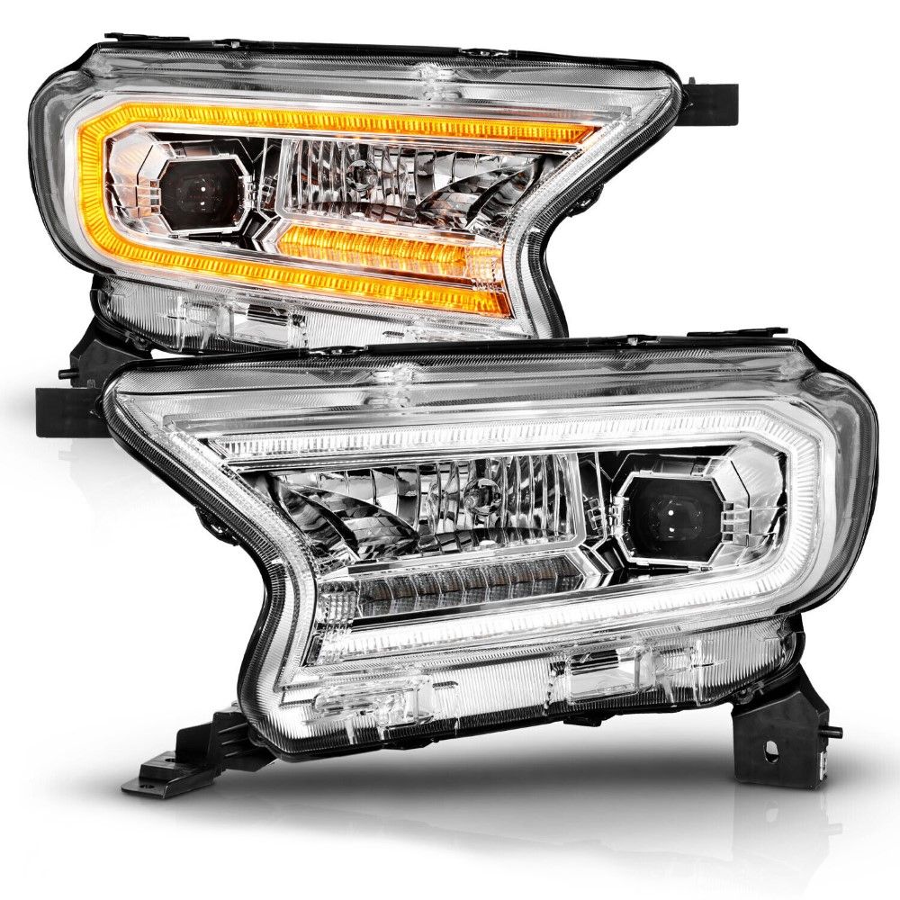CG 2019-2022 Ford Ranger Projector Headlights w/ LED DRL & Sequential ...
