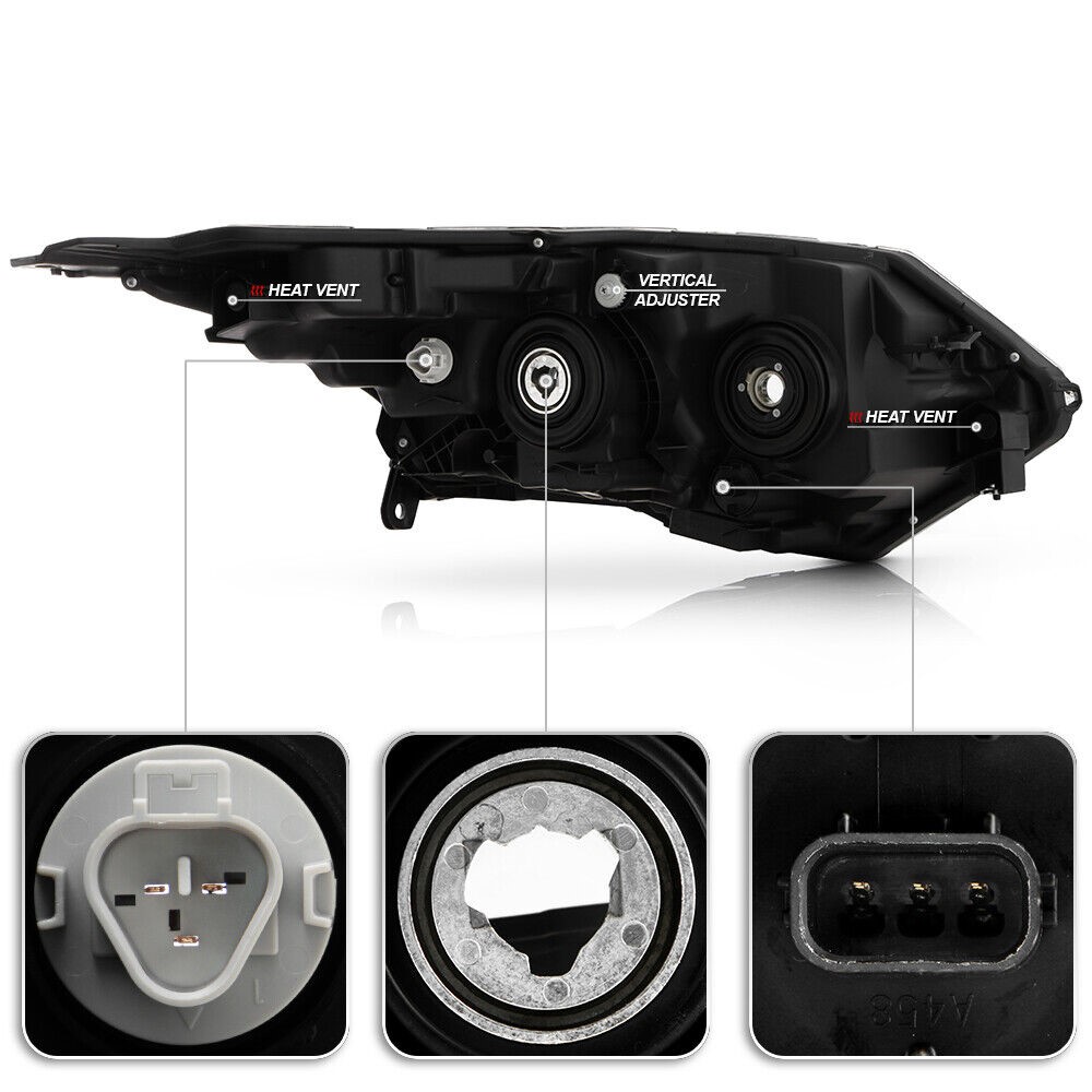 2019-2022 Honda HR-V Halogen Type LED DRL Projector Headlight - Driver + Passenger Set - HD-JH ...