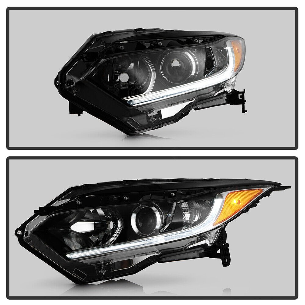 2019-2022 Honda HR-V Halogen Type LED DRL Projector Headlight - Driver + Passenger Set - HD-JH ...
