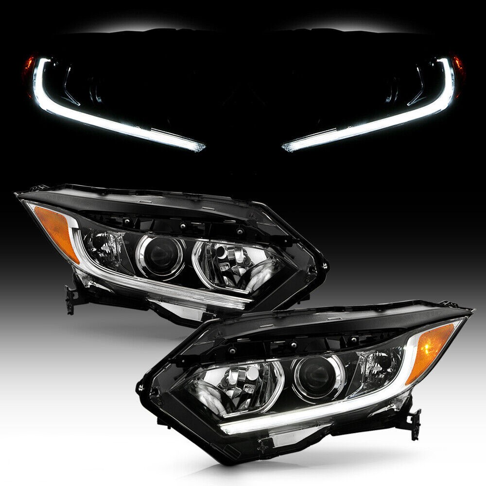2019-2022 Honda HR-V Halogen Type LED DRL Projector Headlight - Driver + Passenger Set - HD-JH ...