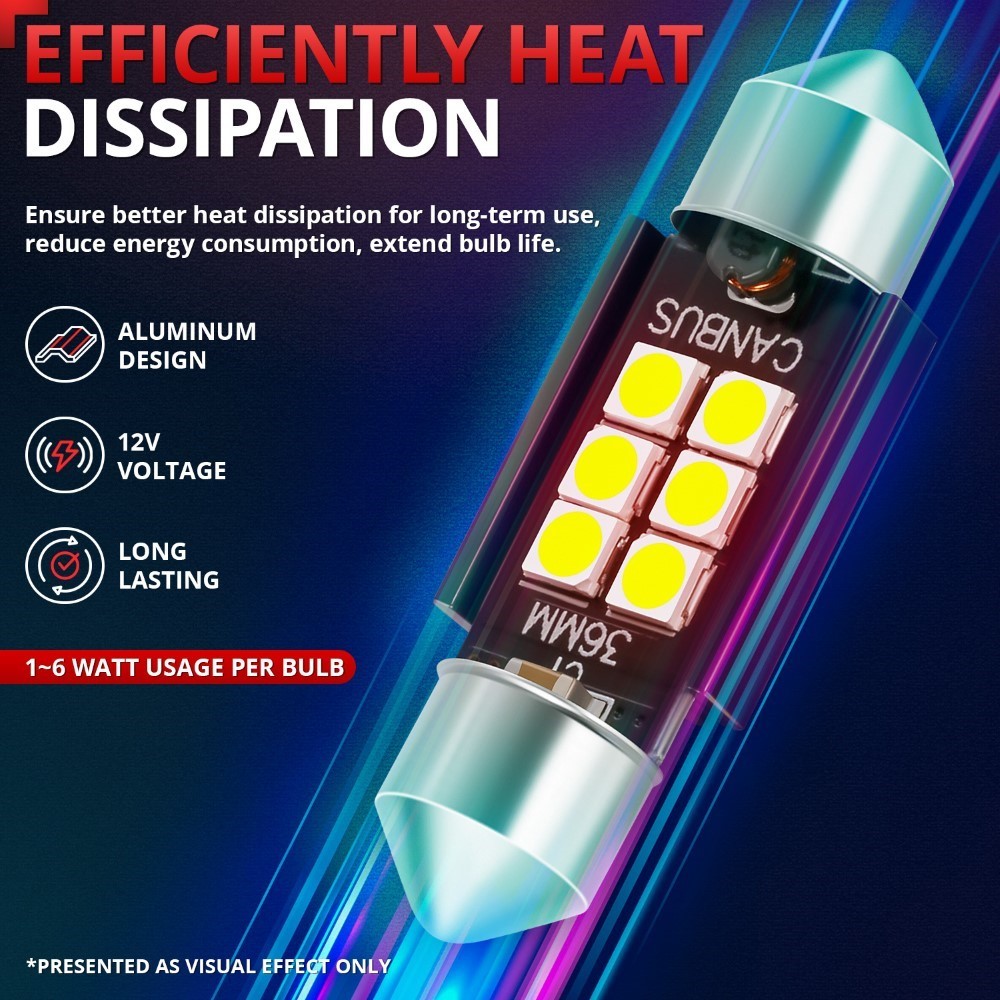 2007-2014 GMC Yukon Interior Dome License Plate Cargo Map Light LED ...